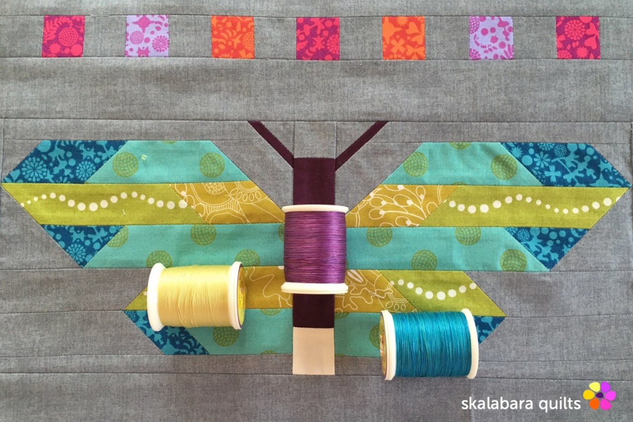 place mat with frances firefly block from the fancy forest pattern ...