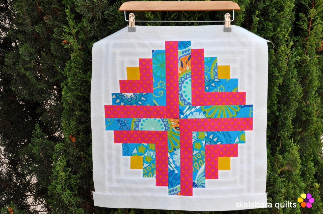 curved log cabin block and new stash « skalabara quilts